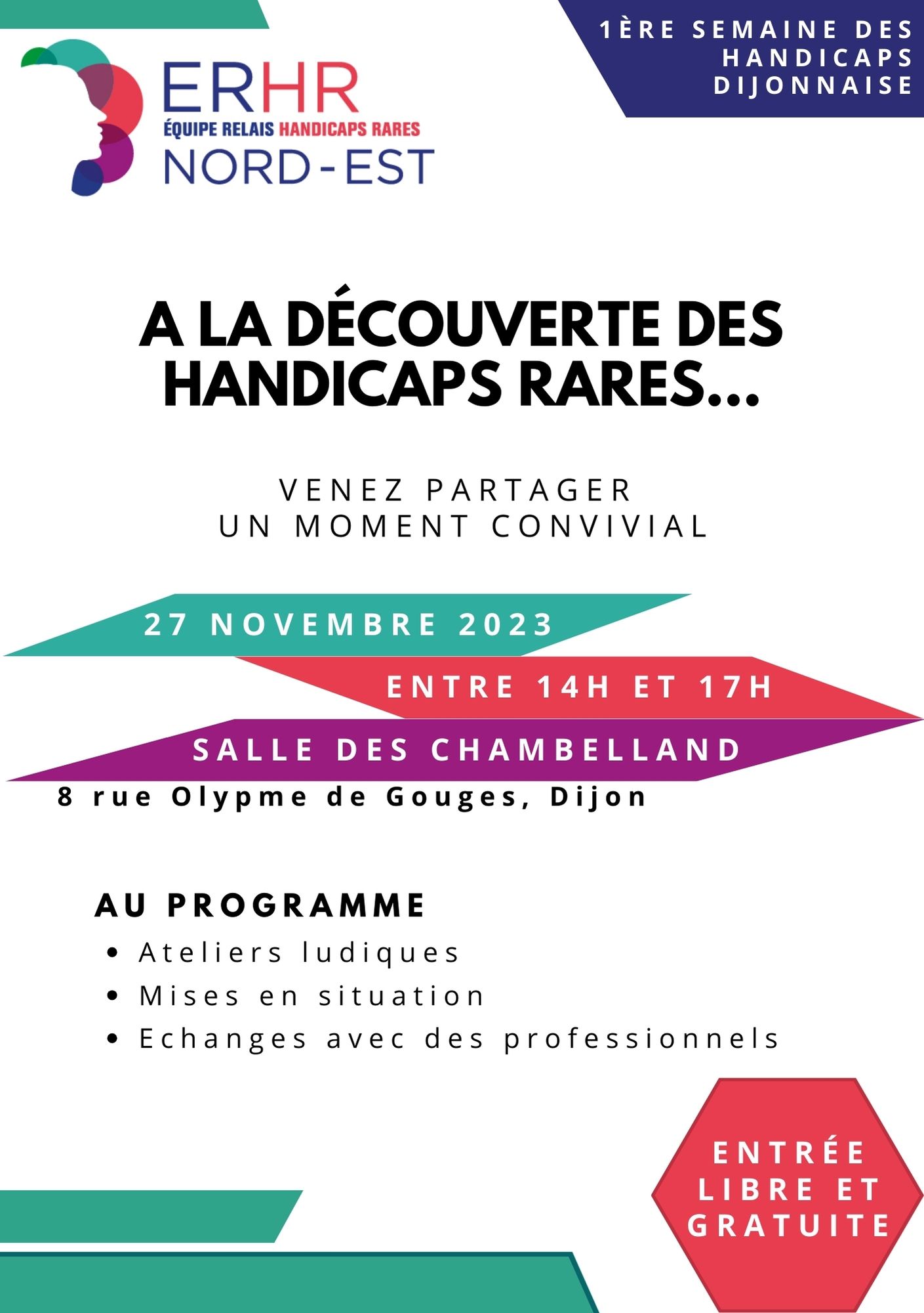 SEMAINE DES HANDICAPS DIJONNAIS - ERHR Nord-Est